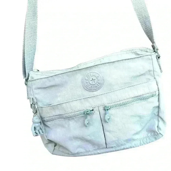 Kipling | Bags | Kipling New Angie Crossbody Bag Grey Stone Color ...